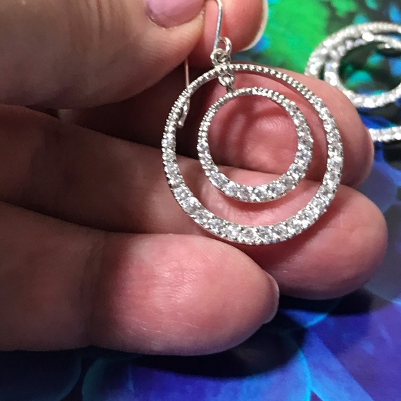 .925 Sterling Silver | Jewelry | 925 Sterling Silver Round Cz Diamond ...